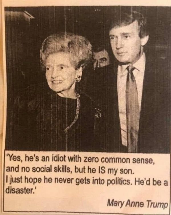 Keine Belege, dass Donald Trumps Mutter ihn einen „Idioten“ genannt hat ...