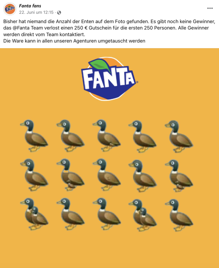 Fake-Gewinnspiel: Fanta verlost keine 250-Euro-Gutscheine