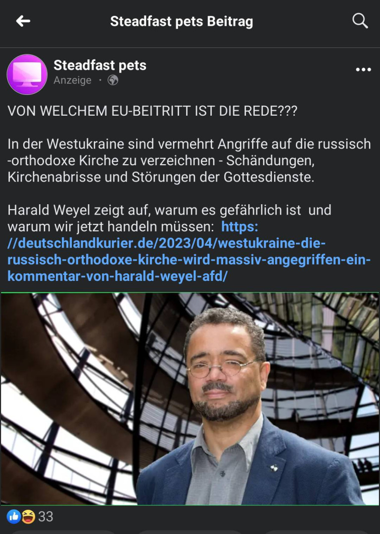 Far-right AfD politicians benefit from a pro-Russian propaganda campaign